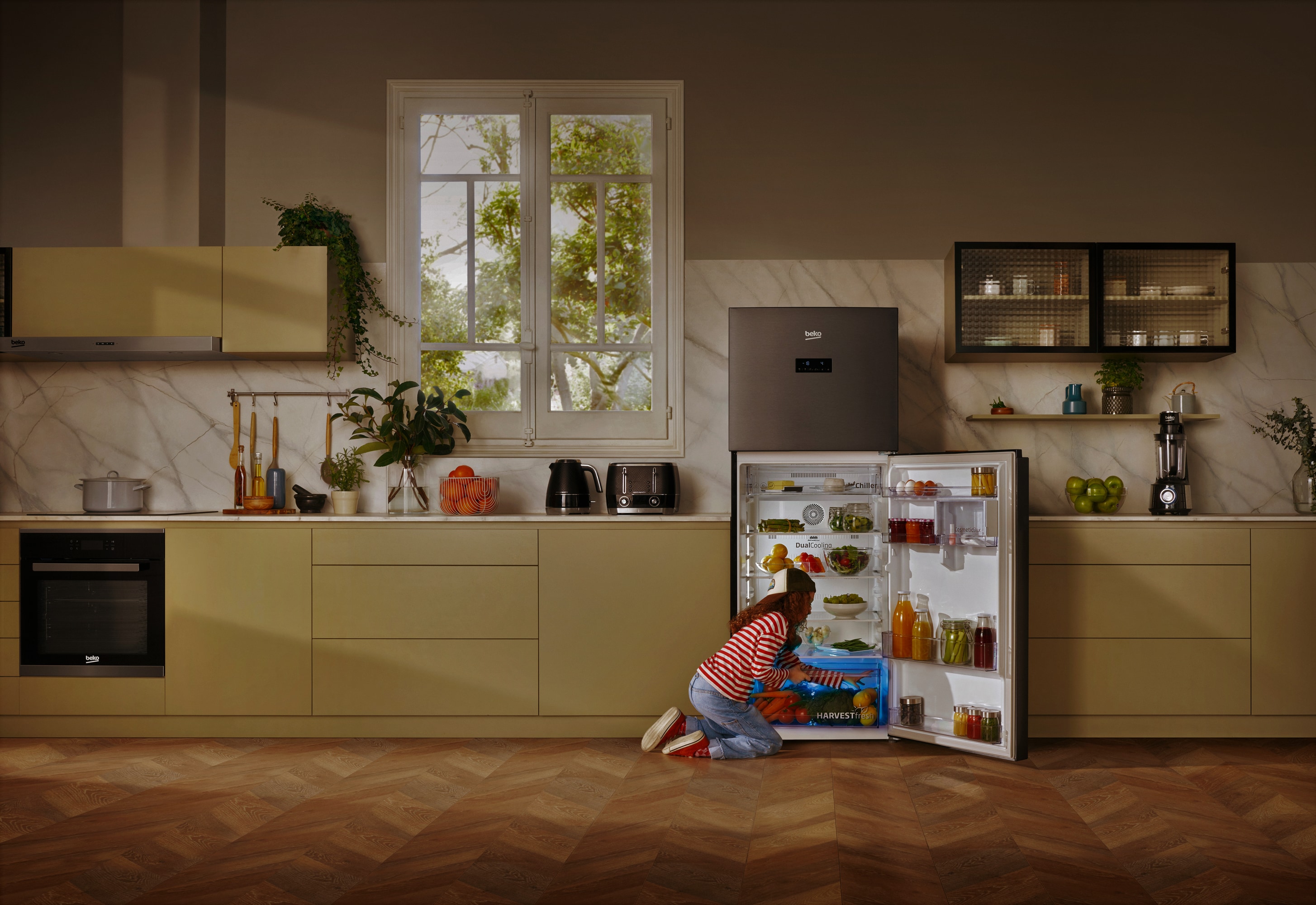 Beko harvestfresh fridge freezer store